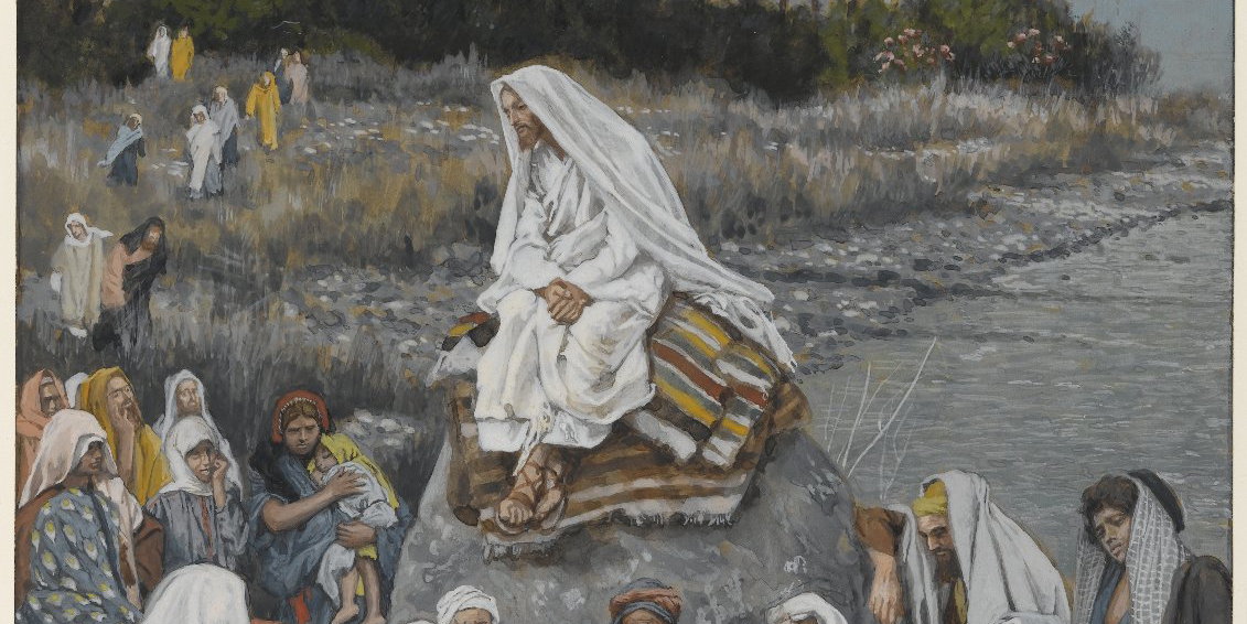 Jesus Sits by the Seashore and Preaches (Jésus s'assied au bord de la ...