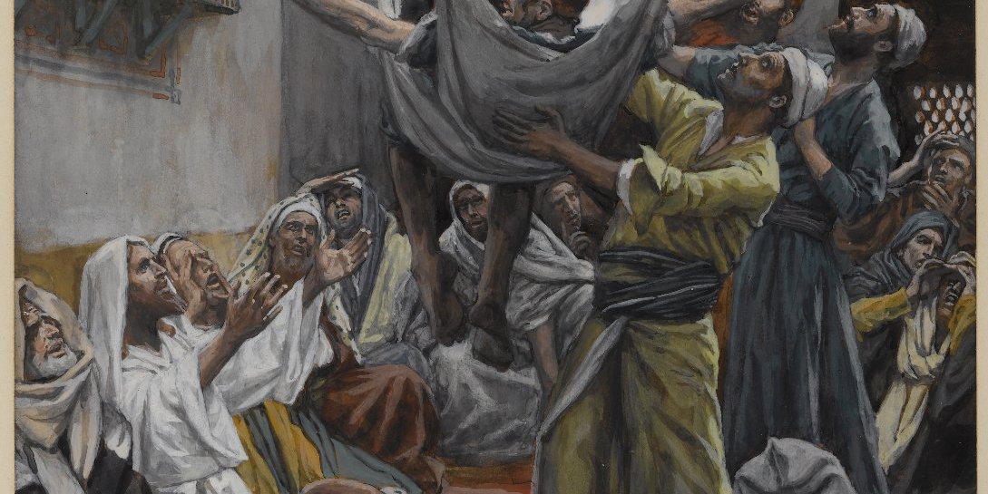 The Palsied Man Let Down through the Roof (Le paralytique descendu du ...