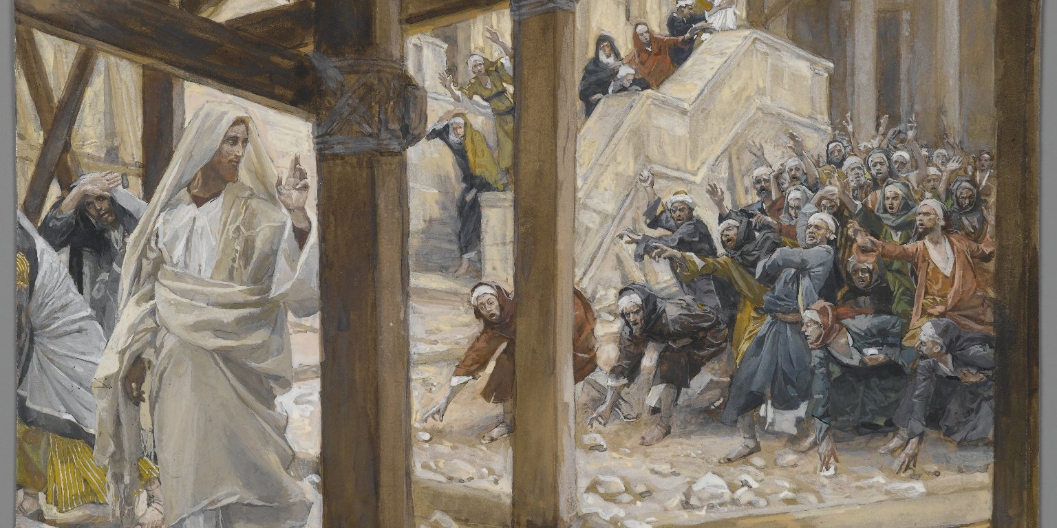 The Jews Took Up Rocks to Stone Jesus (Les juifs prirent des pierres ...
