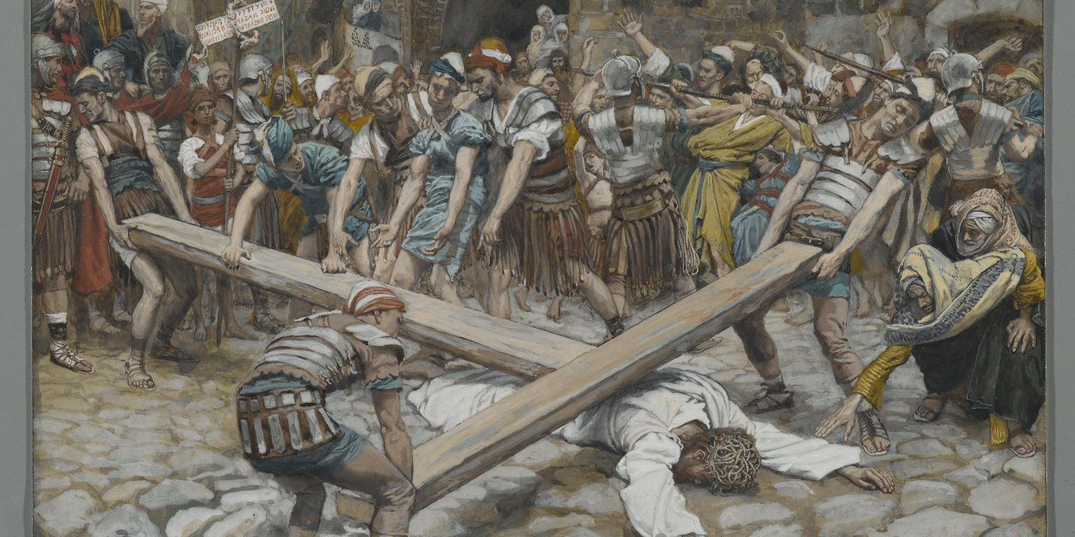 Simon the Cyrenian Compelled to Carry the Cross with Jesus (Simon de ...