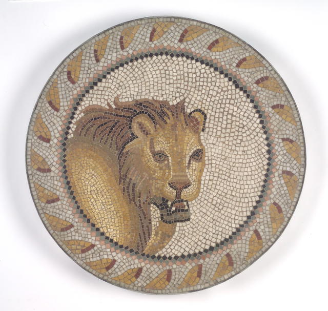 Mosaic of a Lion in a Roundel · Brooklyn Museum