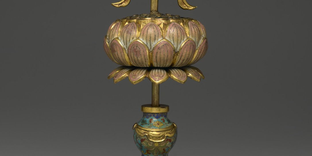 Buddhist Ritual Object in Form of a Canopy on Lotus Base · Brooklyn Museum