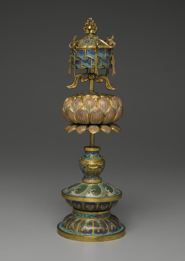 Buddhist Ritual Object in Form of a Canopy on Lotus Base · Brooklyn Museum