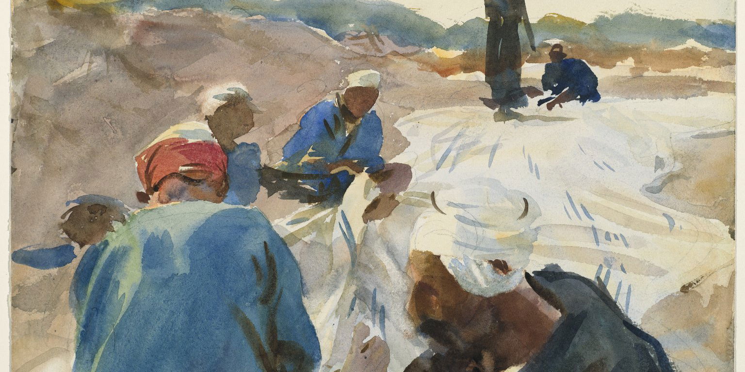 Mending a Sail · Brooklyn Museum