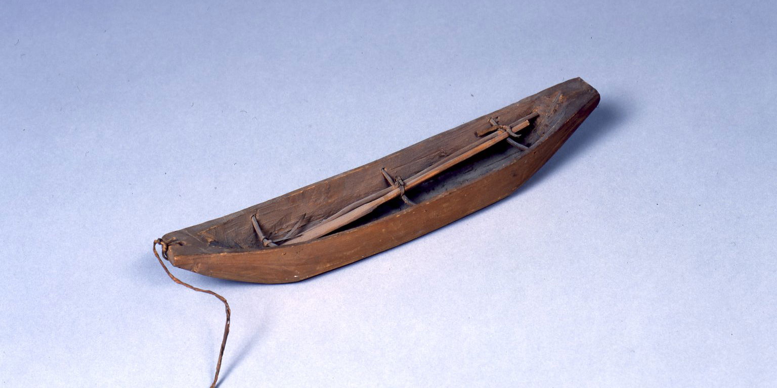 Long, Narrow Toy Canoe · Brooklyn Museum
