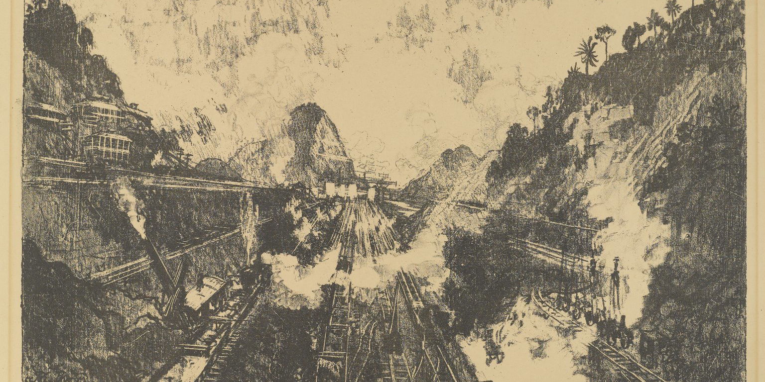 The Cut. Looking Toward Ancon Hill · Brooklyn Museum