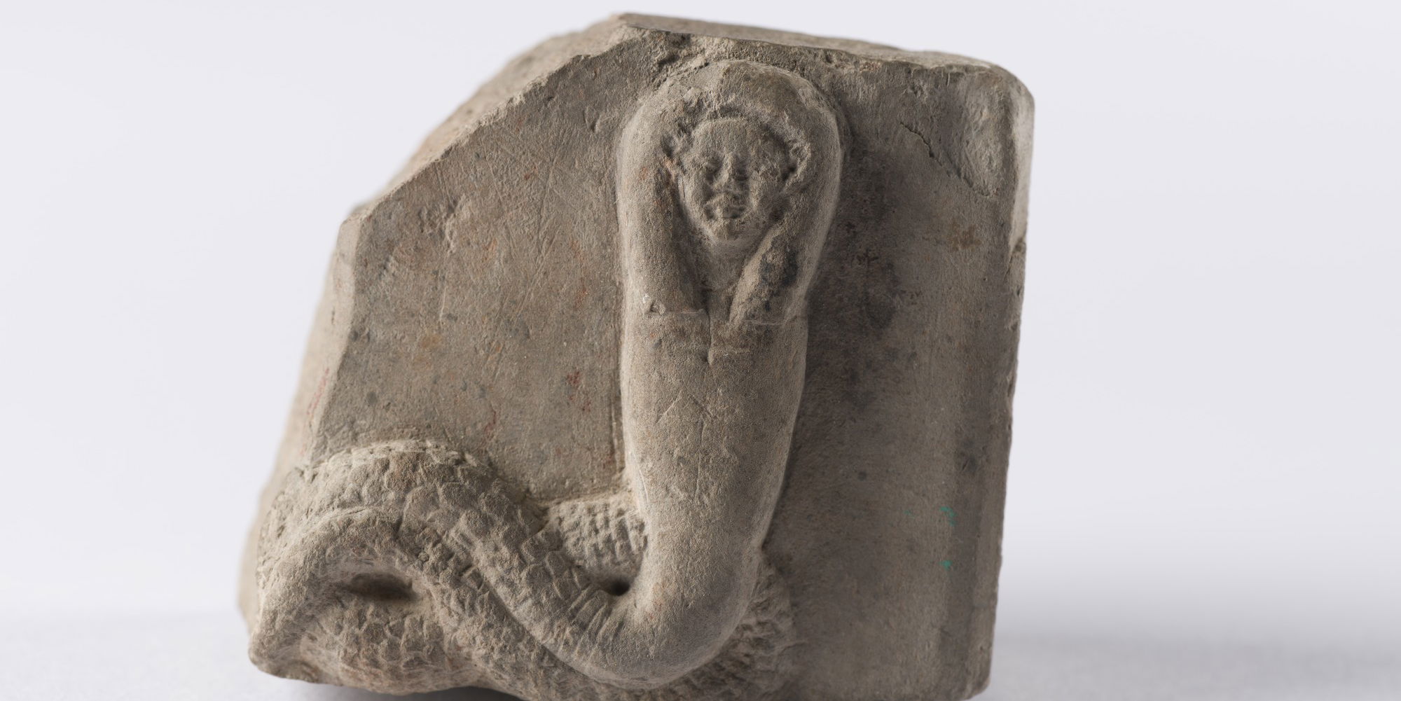 Relief Fragment of a Human-headed Cobra · Brooklyn Museum