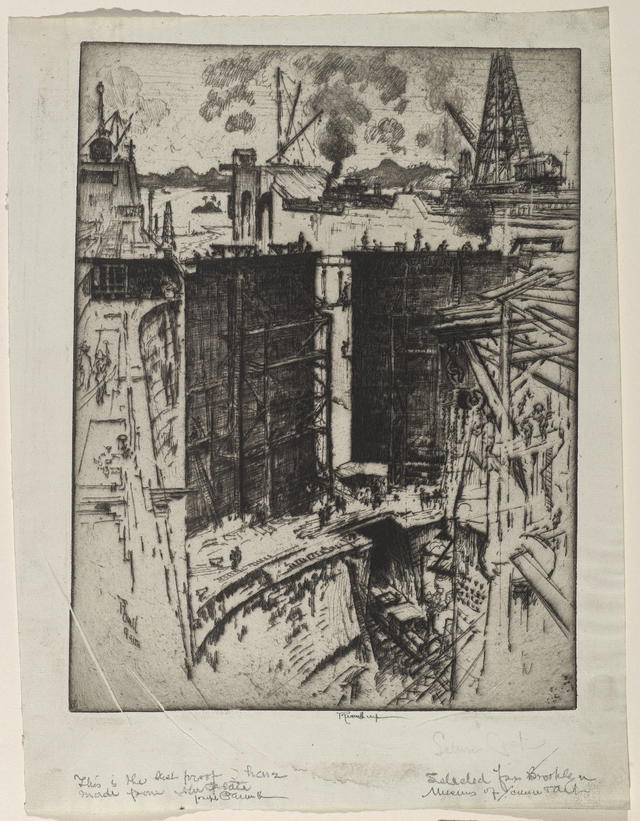 The Guard Gate, Gatun Lock, Panama · Brooklyn Museum