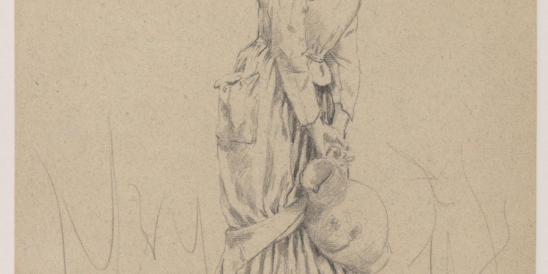 Peasant with Water Jug: Study for "The Well" · Brooklyn Museum