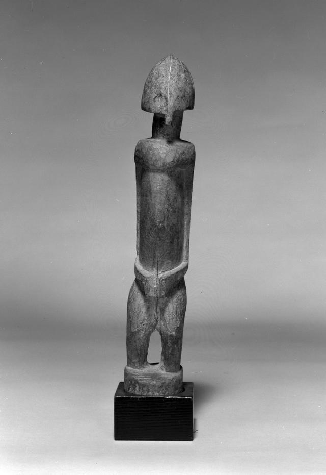 Standing Figure with Helmet-Shaped Head · Brooklyn Museum