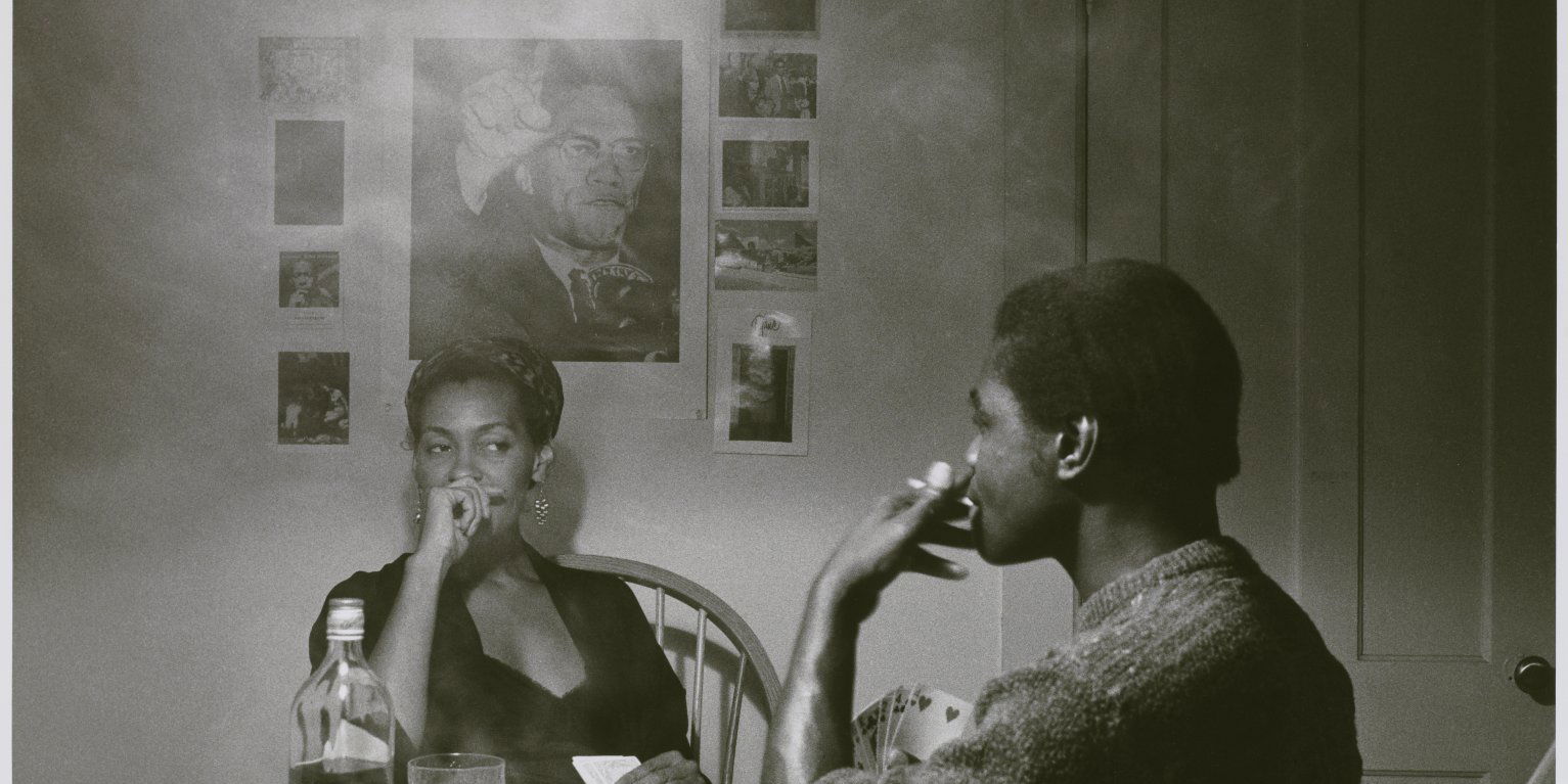 Untitled (Man Smoking/Malcolm X), from the Kitchen Table series · Brooklyn Museum