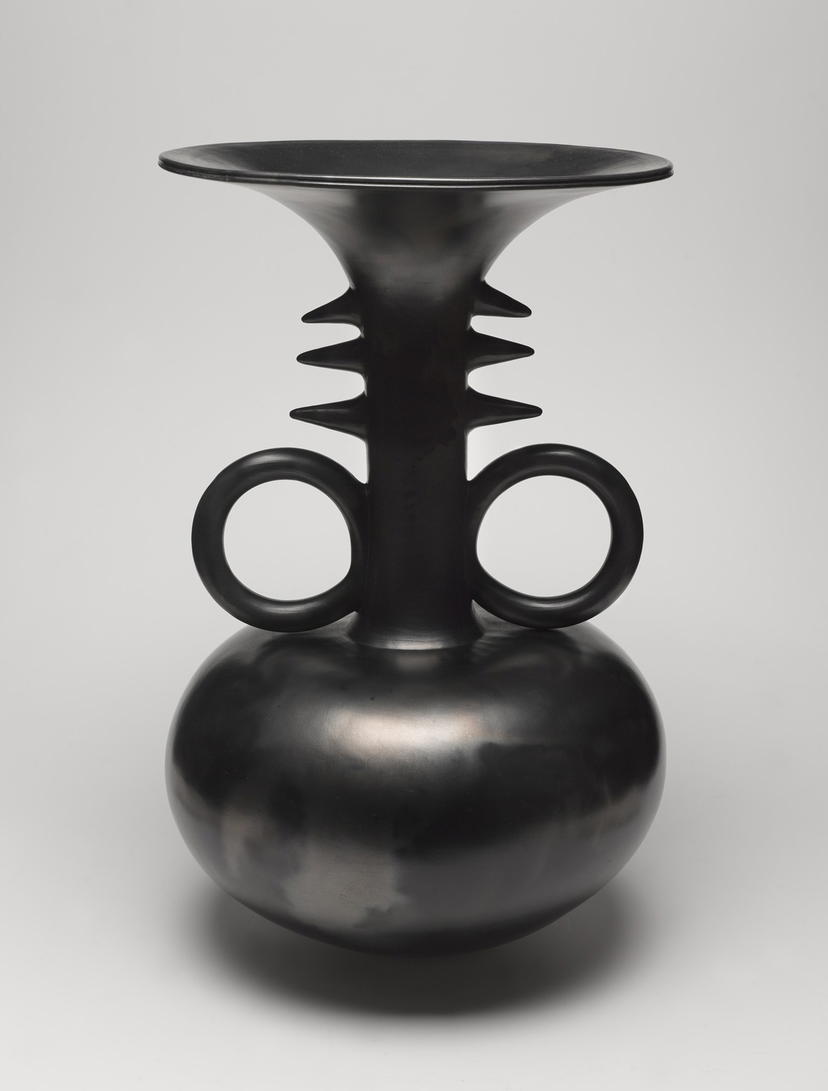 Symmetrical Reduced Black Narrow-Necked Tall Piece · Brooklyn Museum