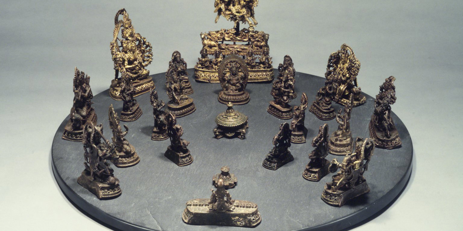 Seated Female Shaivite Divinity with Multiple Heads and Arms from a ...