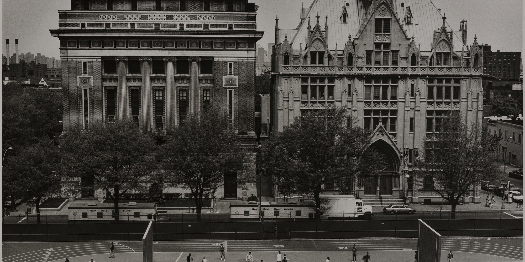 Masonic Temple and Queen of All Saints Church, Lafayette St. and ...
