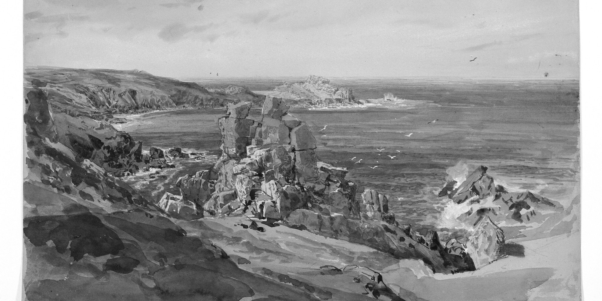 Coast of Cornwall, England · Brooklyn Museum