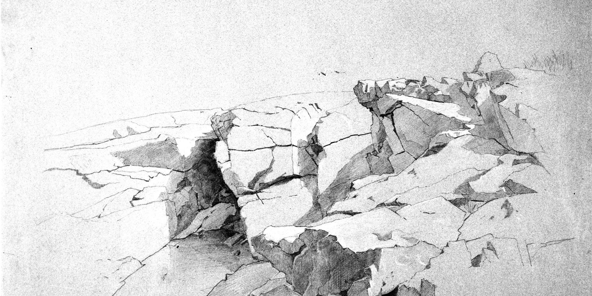 Rocks at Narragansett, Rhode Island · Brooklyn Museum