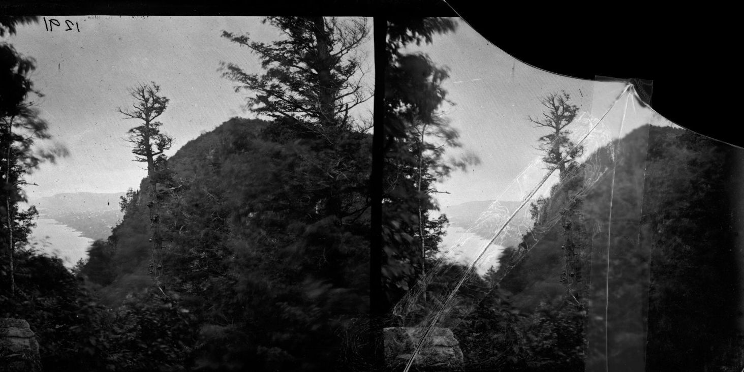 Glimpse between Trees at Hook Mountain, Nyack, New York · Brooklyn Museum