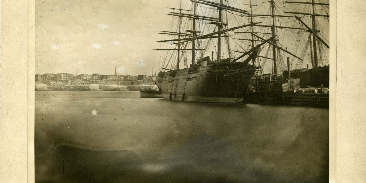 Vessel at Peck Slip, New York · Brooklyn Museum