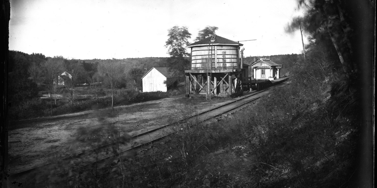 Railroad Station, Cold Spring Harbor, Long Island · Brooklyn Museum