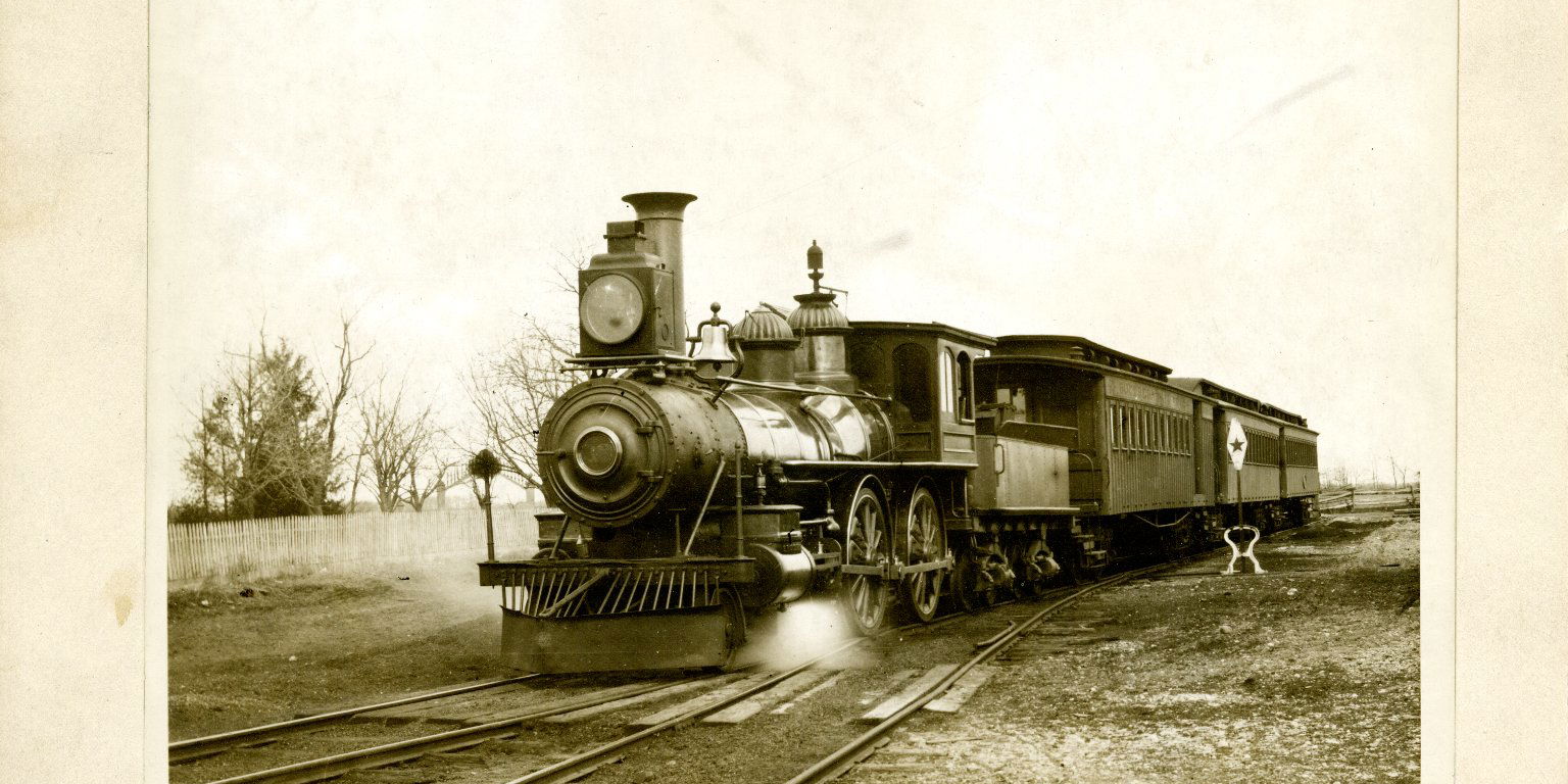 Railroad Train, Port Jefferson, Long Island · Brooklyn Museum