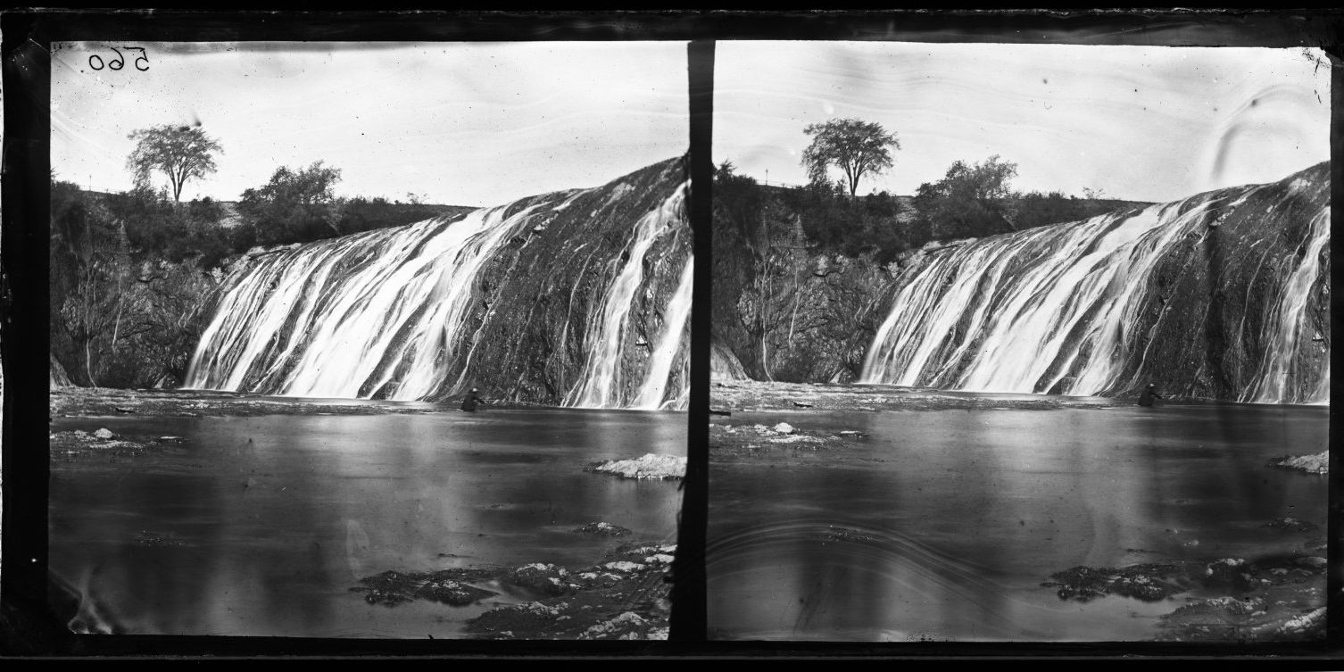 View below Cahoe's Fall, New York · Brooklyn Museum