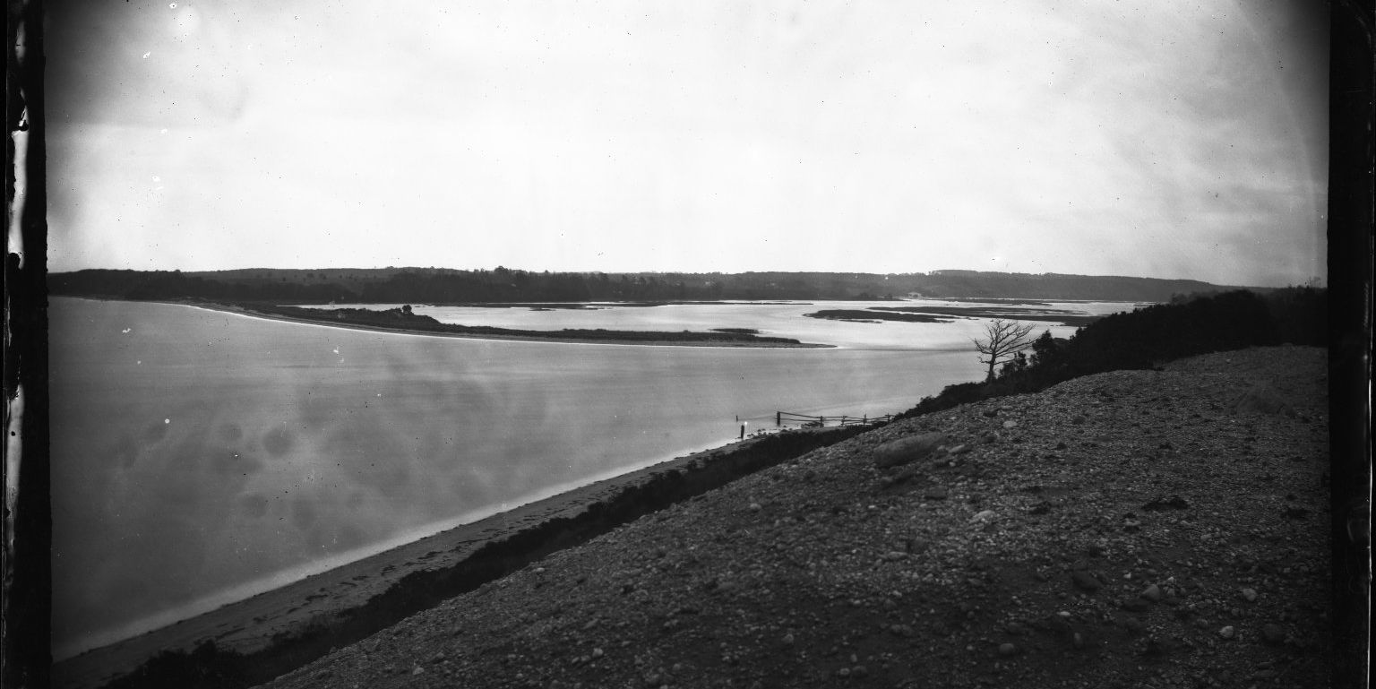 Mouth of the Nissequogue River from west St. Johnland, Long Island ...