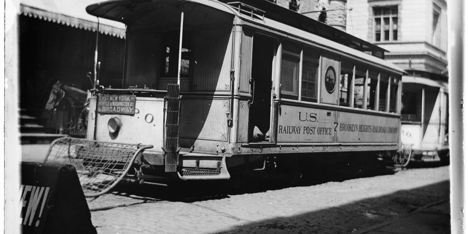 Post Office Trolley, Traveling Post Office Service · Brooklyn Museum