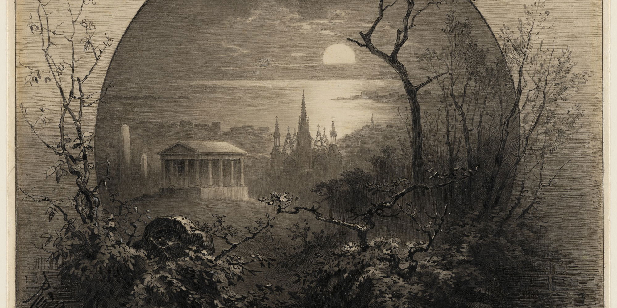 View from Greenwood Cemetery, Brooklyn · Brooklyn Museum