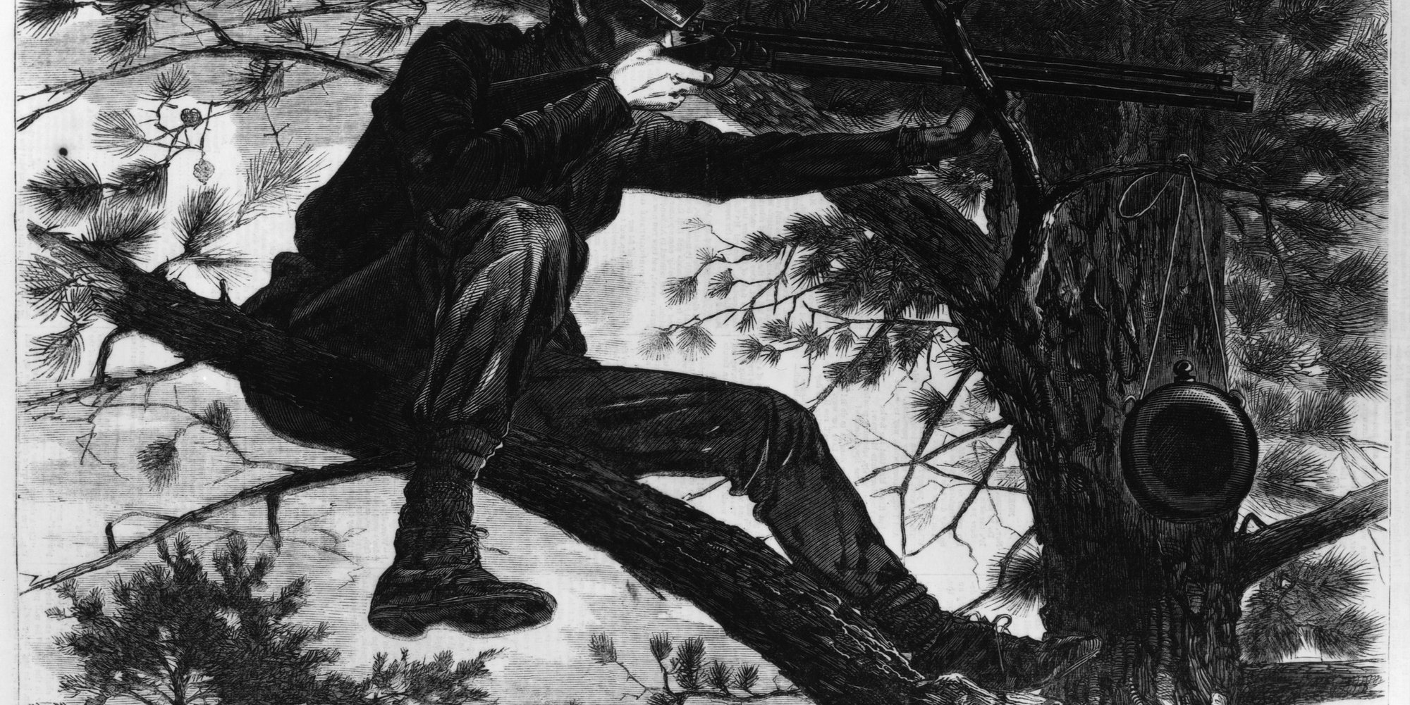 The Army of the Potomac--A Sharp-Shooter on Picket Duty · Brooklyn Museum
