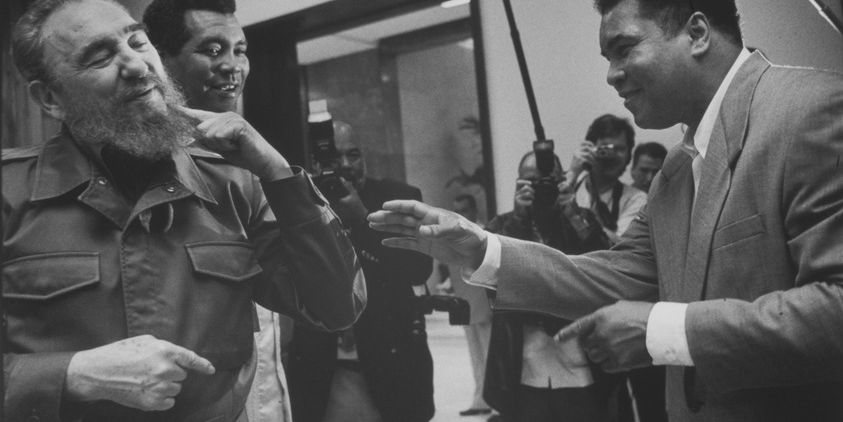 Havana, Cuba - 1996, Fidel Castro, Teófilo Stevenson and Muhammad Ali ...
