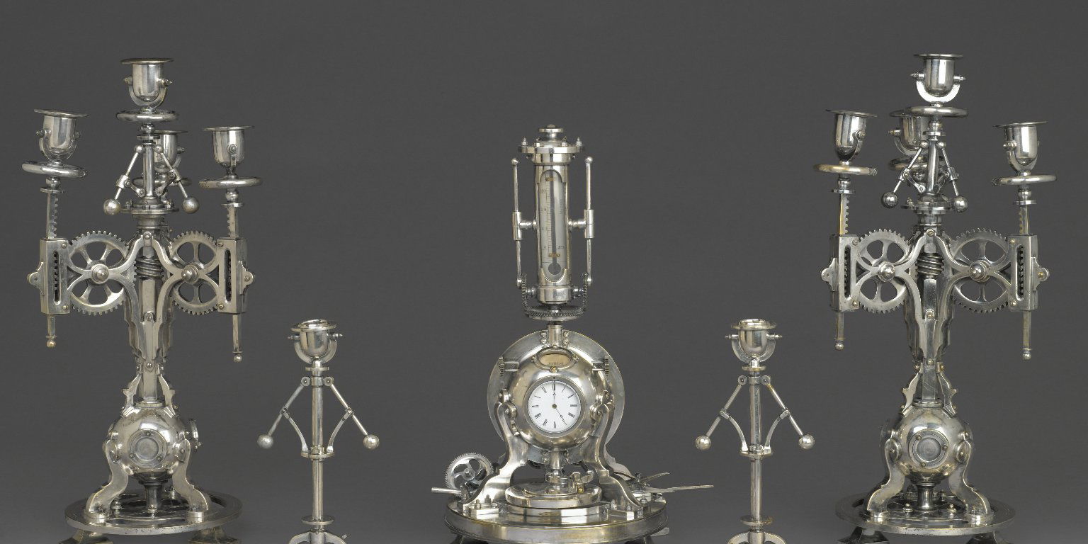 Candlestick, Part of a Five Piece Clock Garniture · Brooklyn Museum