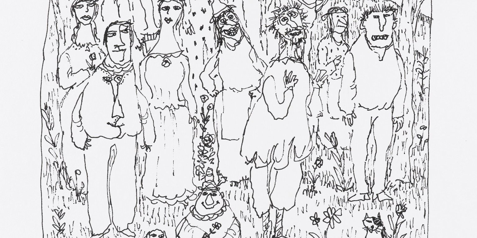 [Untitled] (Big Figure Group of Stock Characters) · Brooklyn Museum