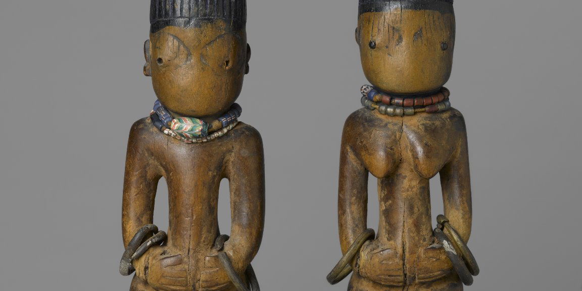 Pair of twin figures (Ère Ìbejì) · Brooklyn Museum