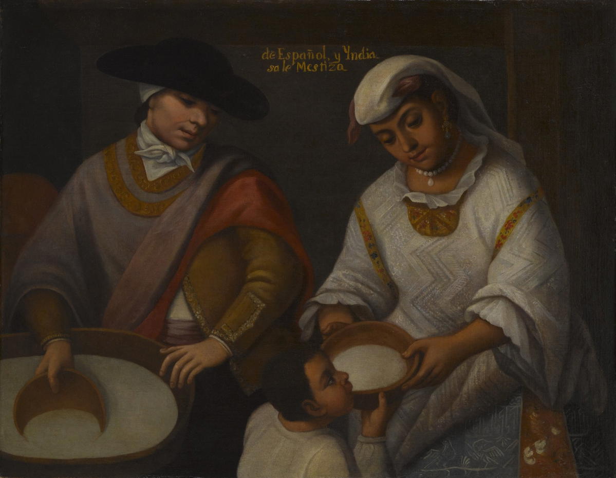 From Spanish and Indian, Mestizo (De Español y India sale Mestizo ...
