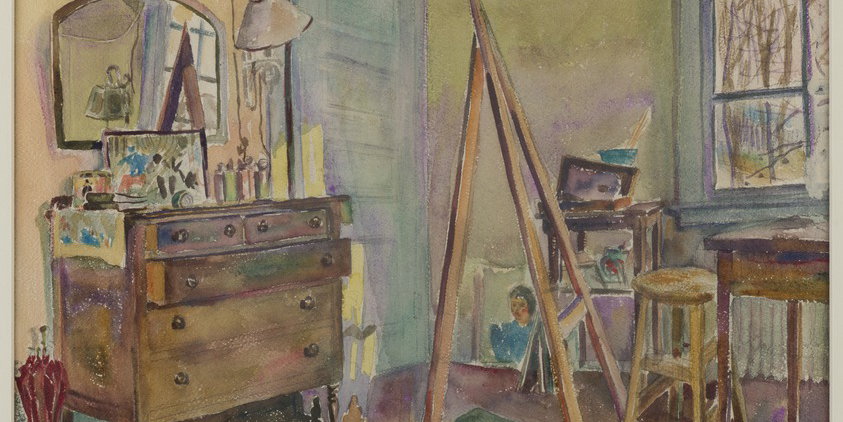 Corner of Laura Wheeler Waring’s Studio, Cheyney, PA · Brooklyn Museum