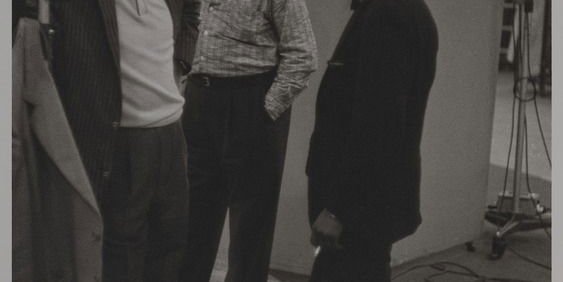 J.J. Johnson, Osie Johnson and Miles Davis, recording studio, N.Y.C ...