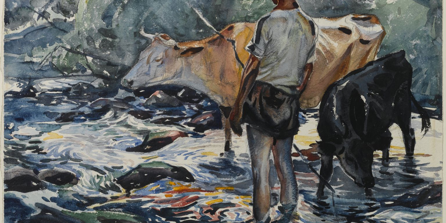 Boy with Cows · Brooklyn Museum