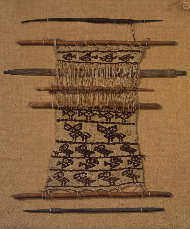 Backstrap Loom with Unfinished Textile · Brooklyn Museum