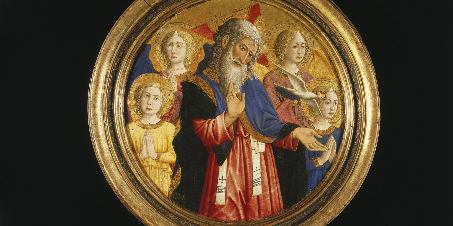 God the Father with Four Angels and the Dove of the Holy Spirit ...