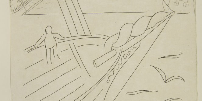 [Untitled] (Illustration for "L'Azur") · Brooklyn Museum
