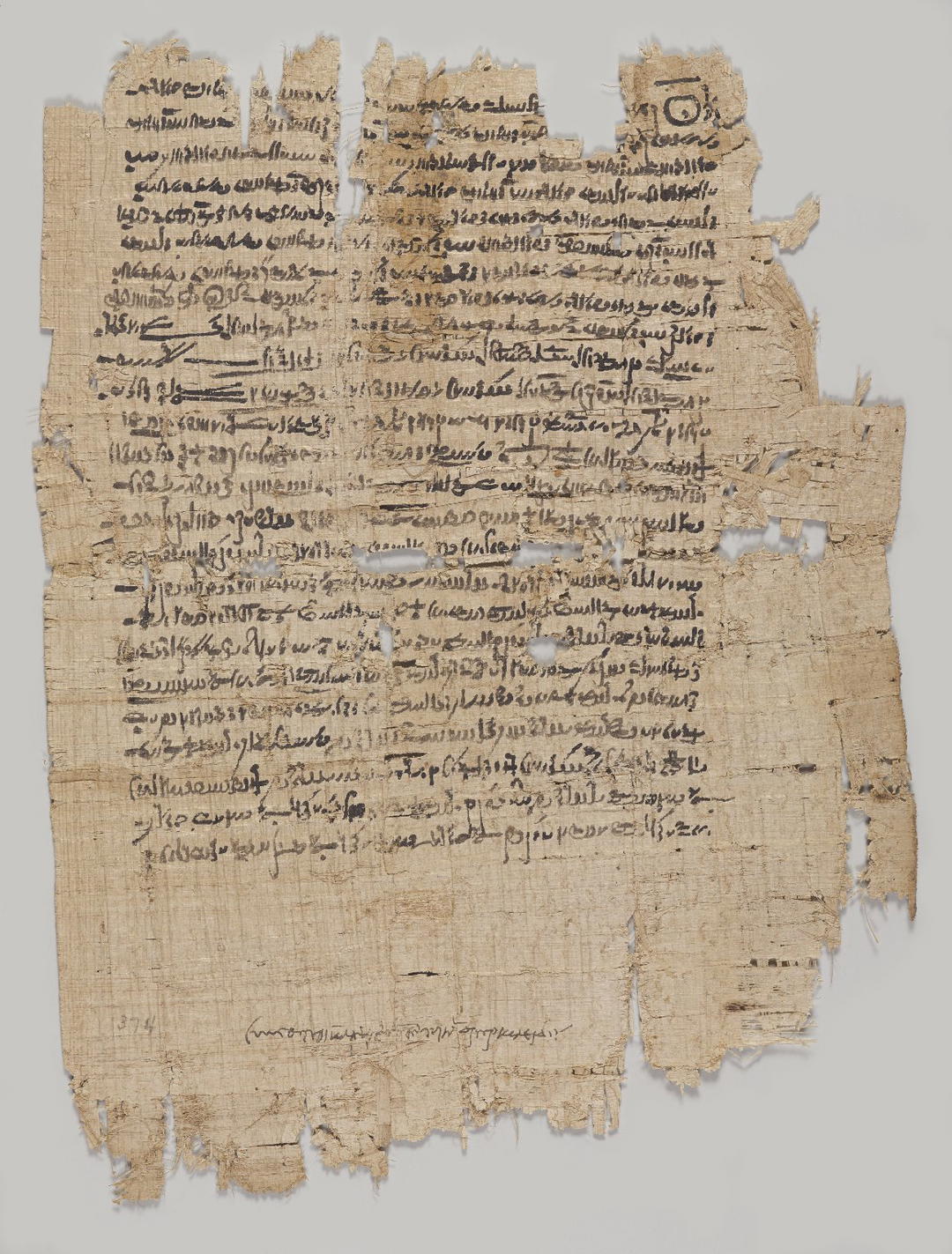 Papyrus Inscribed in Demotic and Greek · Brooklyn Museum