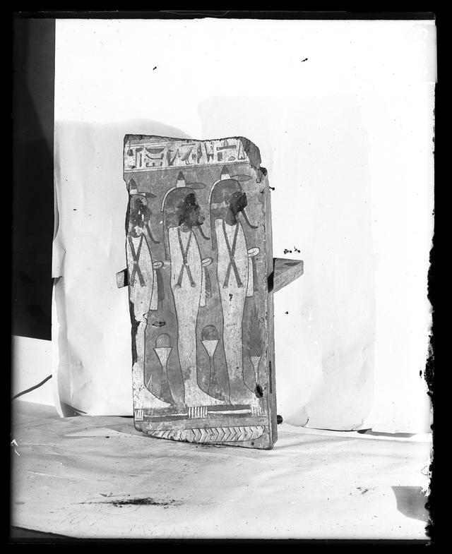 Sons of Horus on Coffin Fragment · Brooklyn Museum
