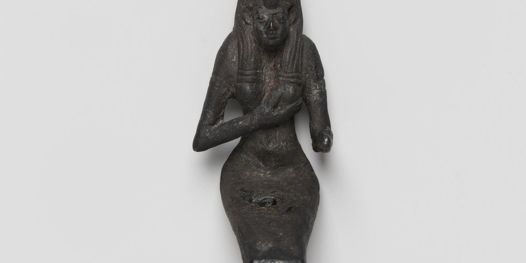 Small Statue of the Goddess Isis Nursing the Child Horus · Brooklyn Museum