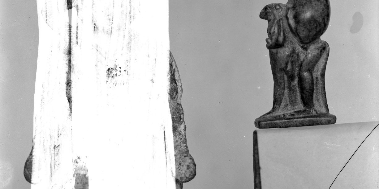 Amulet of Standing Ape Preceded by Sekhmet · Brooklyn Museum