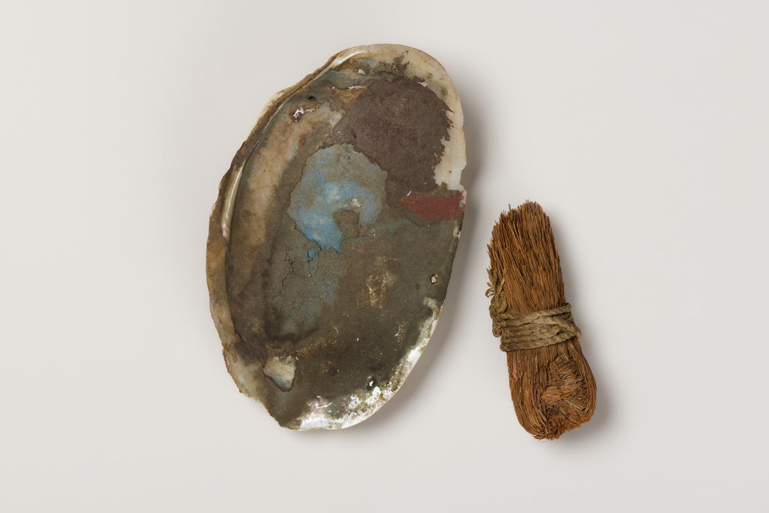 Shell with Pigments and Brush · Brooklyn Museum