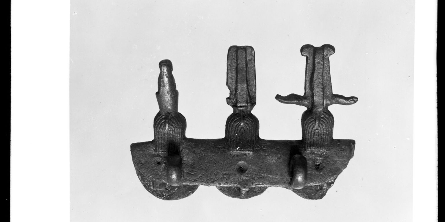Terminal Ornamented with Three Heads of the Osirian Triad · Brooklyn Museum