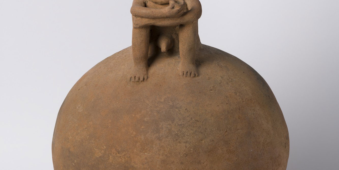 Jar Decorated with Seated Figure · Brooklyn Museum