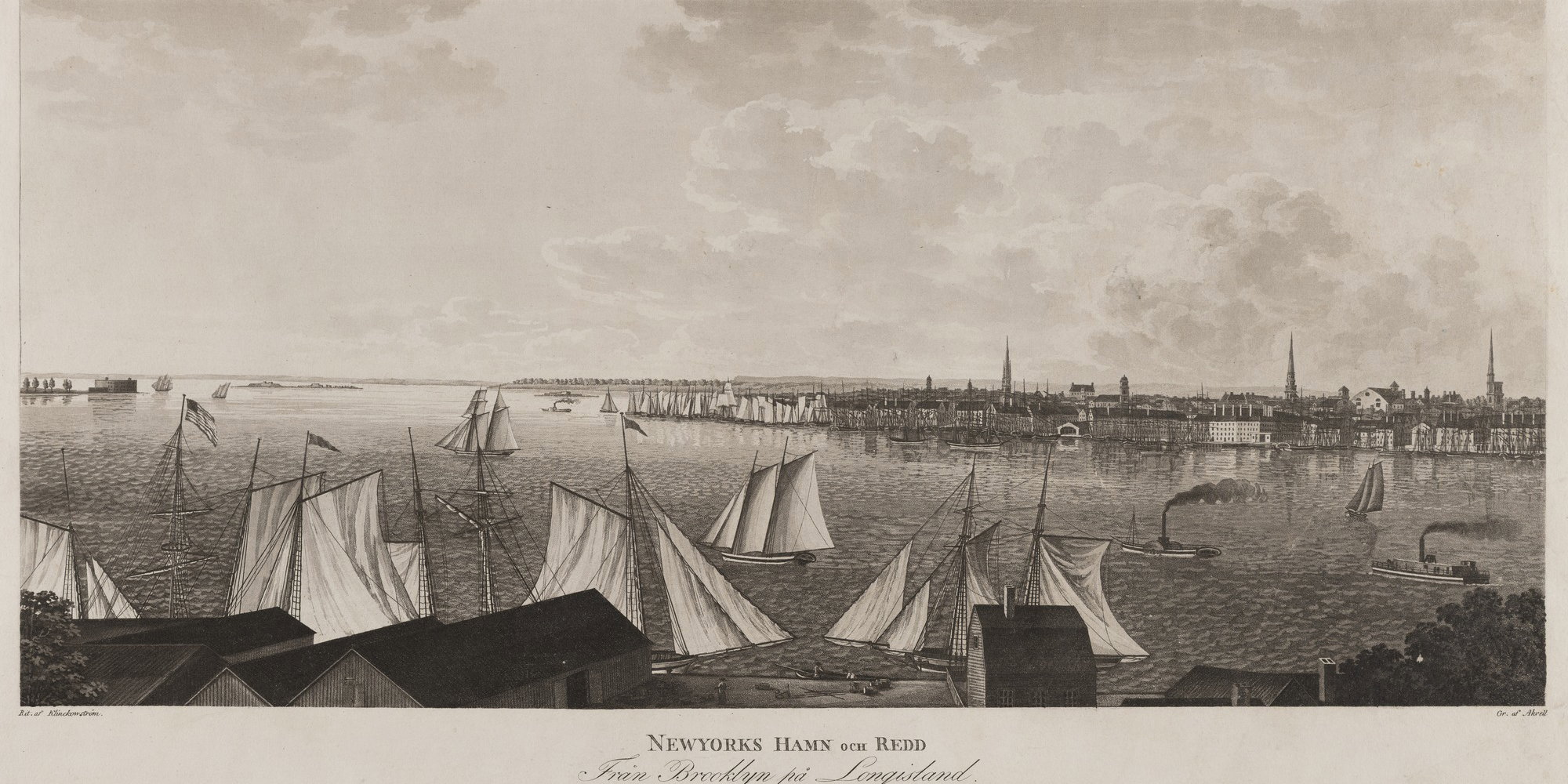 New Yorks Hamn Ock Redd Fran Brooklyn pa Longisland · Brooklyn Museum