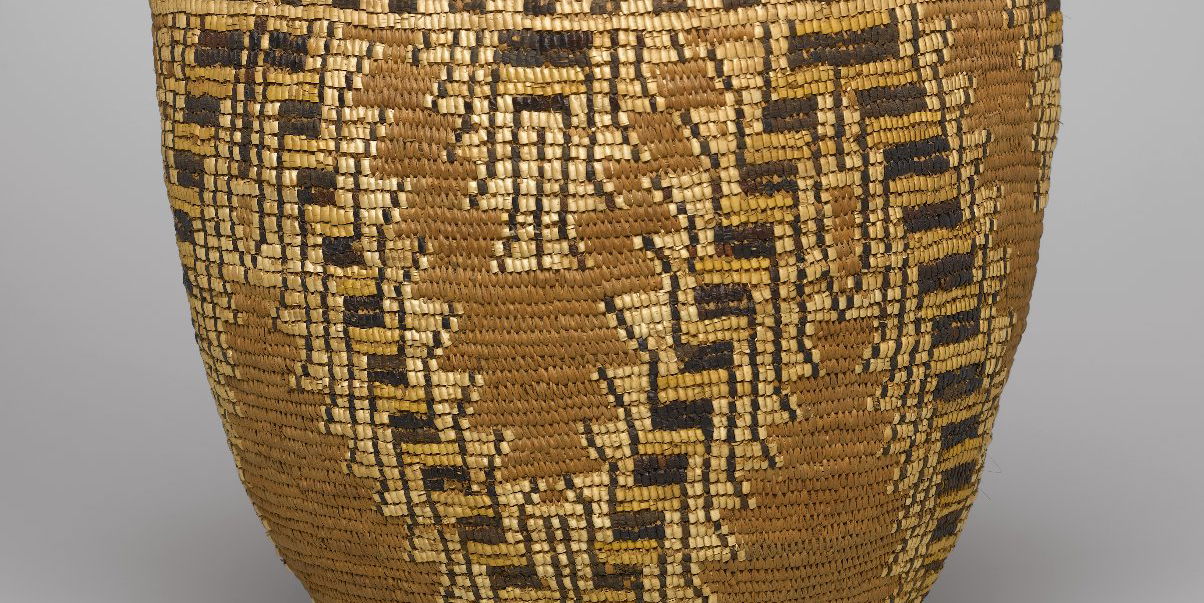 Imbricated Basket with Stepped Patterns · Brooklyn Museum