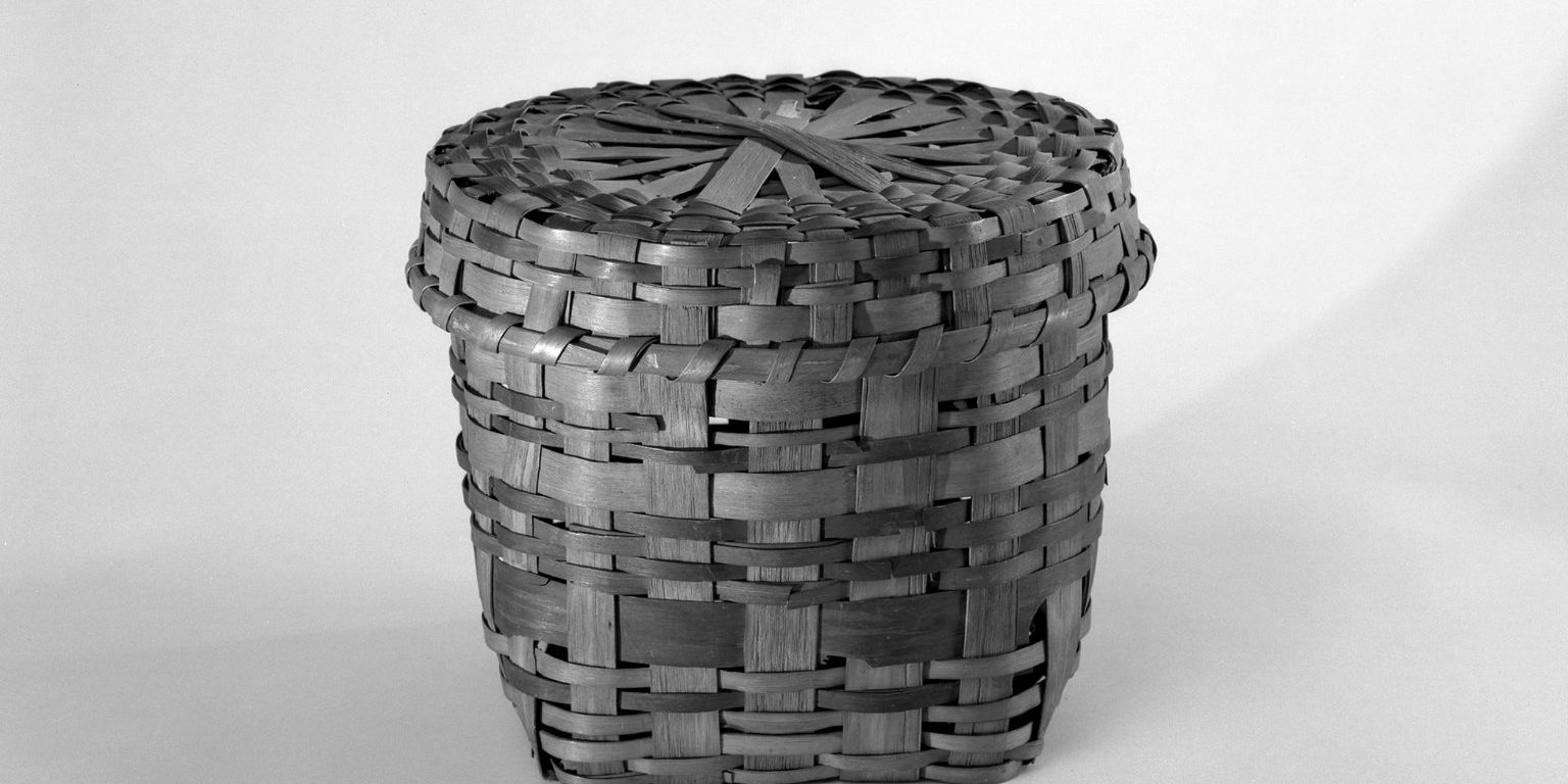 Cylindrical Basket and Round Cover · Brooklyn Museum